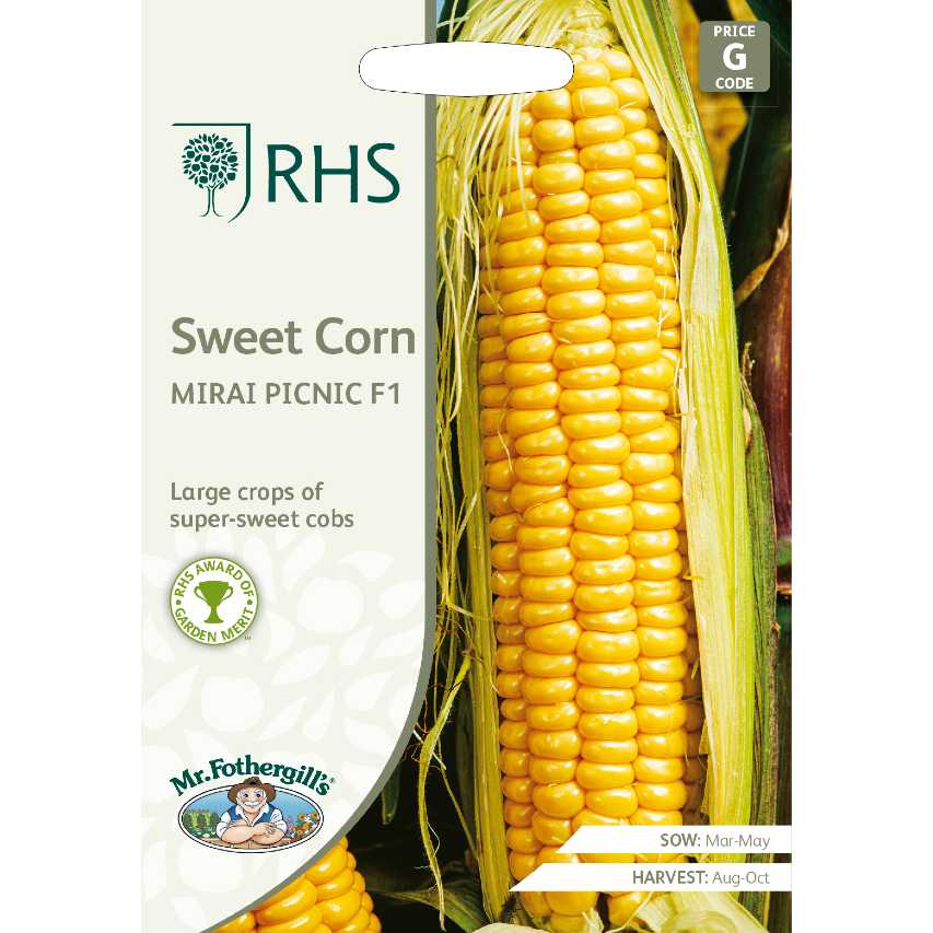 RHS sweet corn Mirai Picnic F1 - Verdant