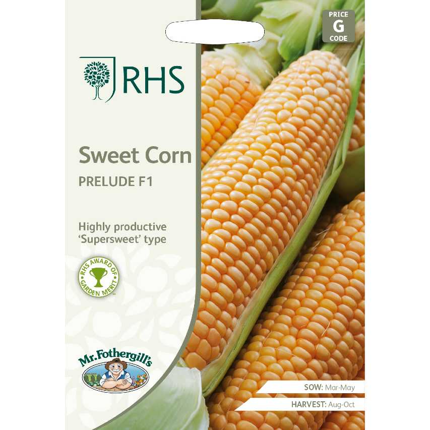 RHS sweet corn Prelude F1 - Verdant